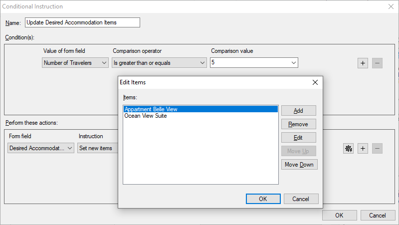 Creating Conditional Instructions For Form Fields Tx Text Control Net For Windows Forms 7372
