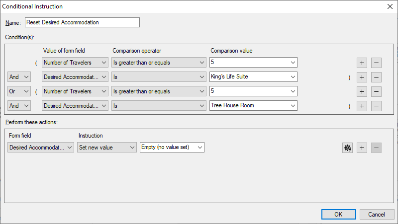 Creating Conditional Instructions For Form Fields Tx Text Control Net For Windows Forms 1033