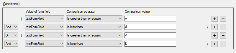 Creating Conditional Instructions For Form Fields Tx Text Control Net For Windows Forms 7965