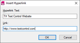 Howto: Use Hypertext Links - TX Text Control .NET for Windows Forms