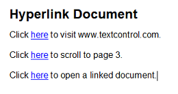 TX Words: Open Hyperlink - TX Text Control .NET for Windows Forms