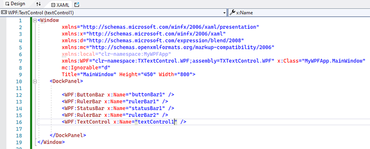 Tutorial Getting Started With Wpf Net Framework Tx Text Control Net For Wpf